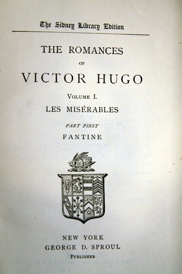 The Romances of Victor Hugo 8 Vol Set Sidney Library Edition 1896 ...
