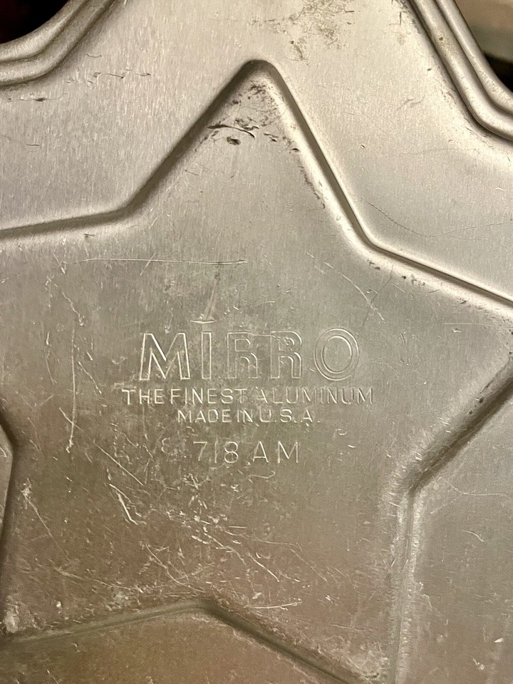 Vintage MIRRO STAR aluminum baking pan 718 AM - made in USA | eBay