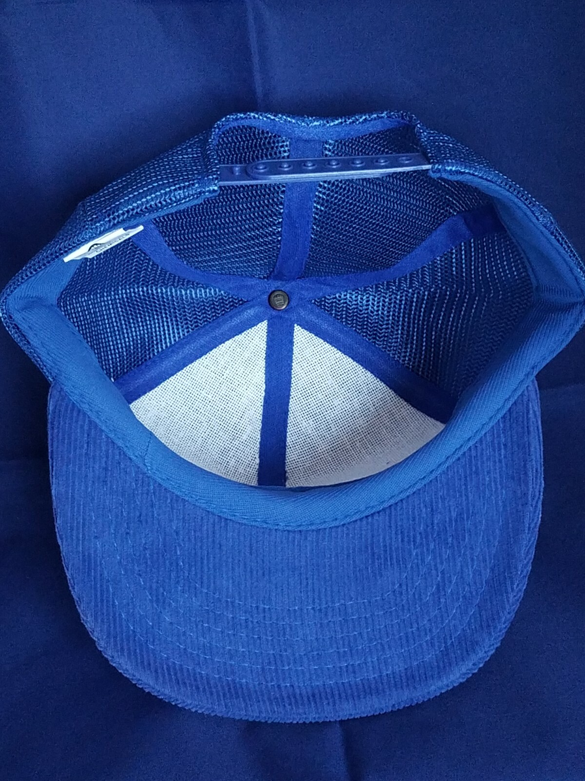 Vintage PYDRIN INSECTICIDE Blue Corduroy Front Mesh S… - Gem