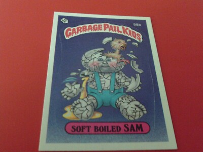 VINTAGE 1985 TOPPS SOFT BOILED SAM GARBAGE PAIL KIDS #58b STICKER ...