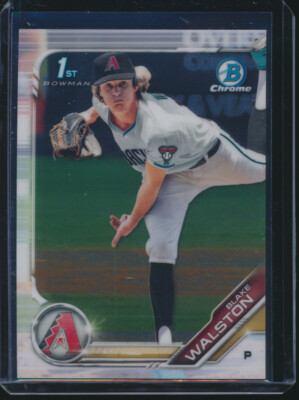 BLAKE WALSTON 1st 2019 Bowman Chrome Draft DIAMONDBACKS Rookie Card RC ...