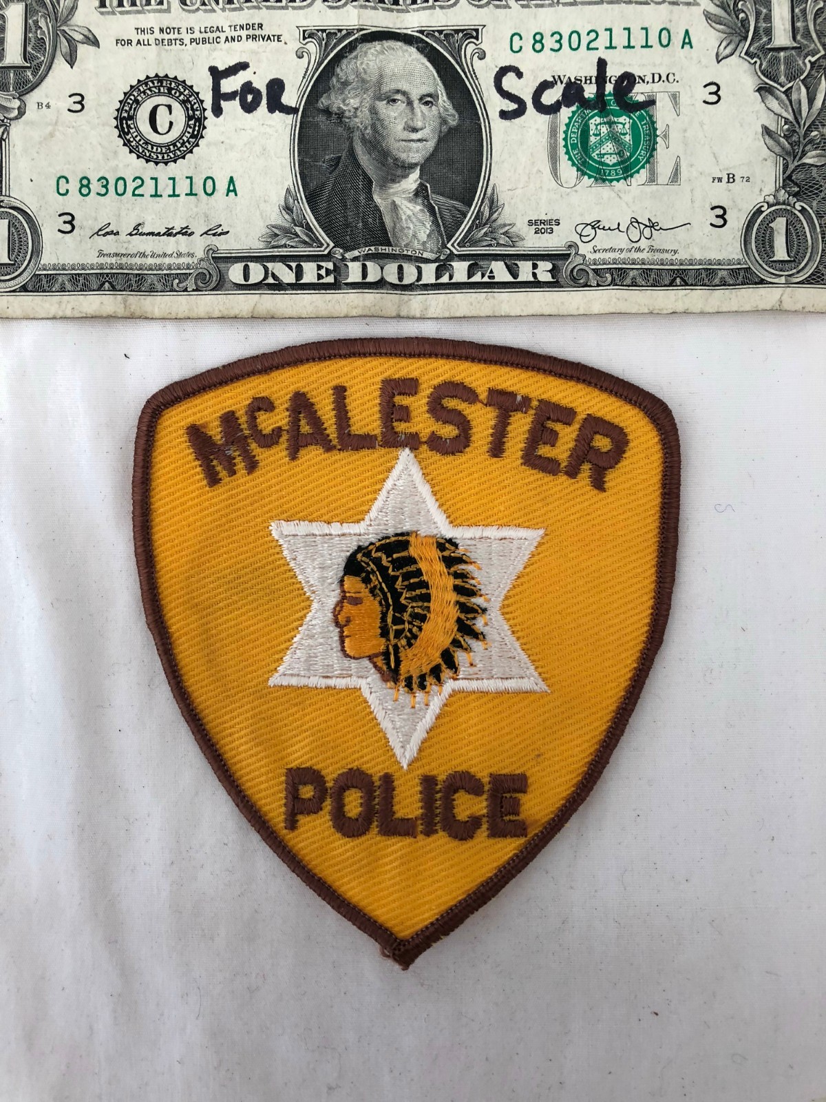 McAlester Oklahoma Police Patch Un-sewn Mint Oklahoma Patches | eBay