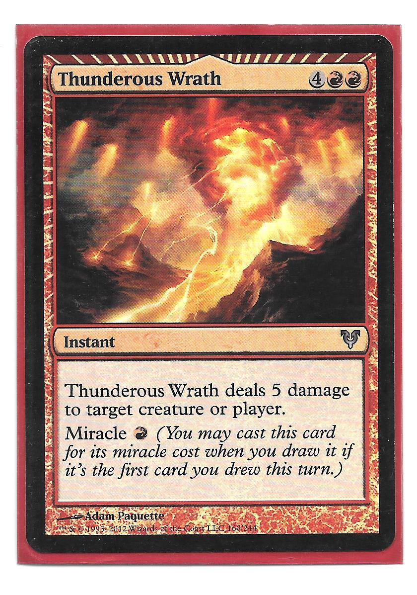 Thunderous Wrath FOIL English NM Avacyn Restored Uncommon MTG | eBay