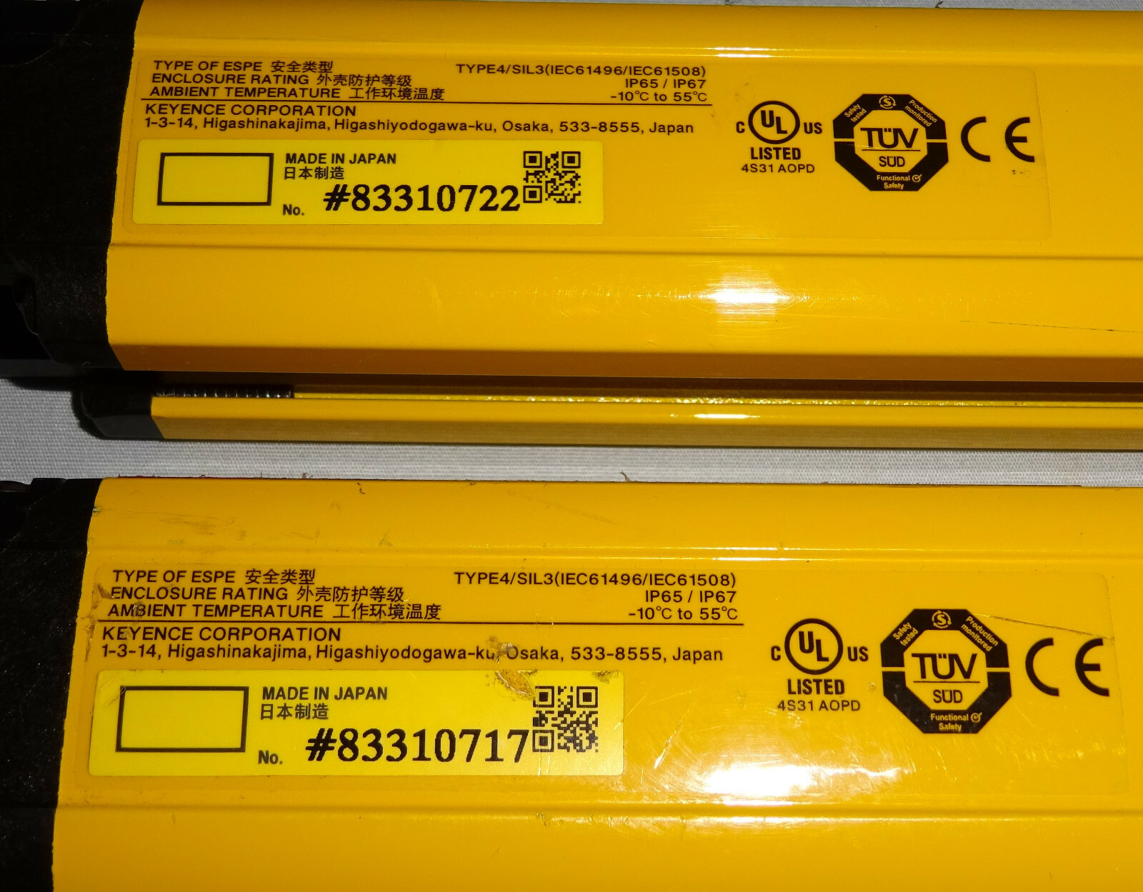 Keyence GL-R28H-R GL-R28H-T Safety Light Curtains GLR28HR GLR28HT NEW ...