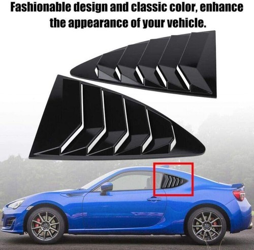 Glossy Black Window Louvers Vent Cover Trim For Toyota 86 Scion FRS ...