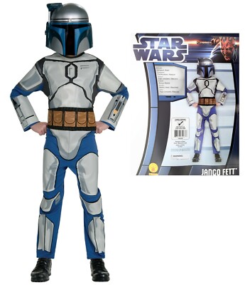 Star Wars Jango Fett Deluxe Costume Children Size, Large 12-14 ...