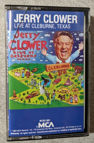Jerry Clower Live At Cleburne, Texas 1983 MCA Records CASSETTE TAPE | eBay