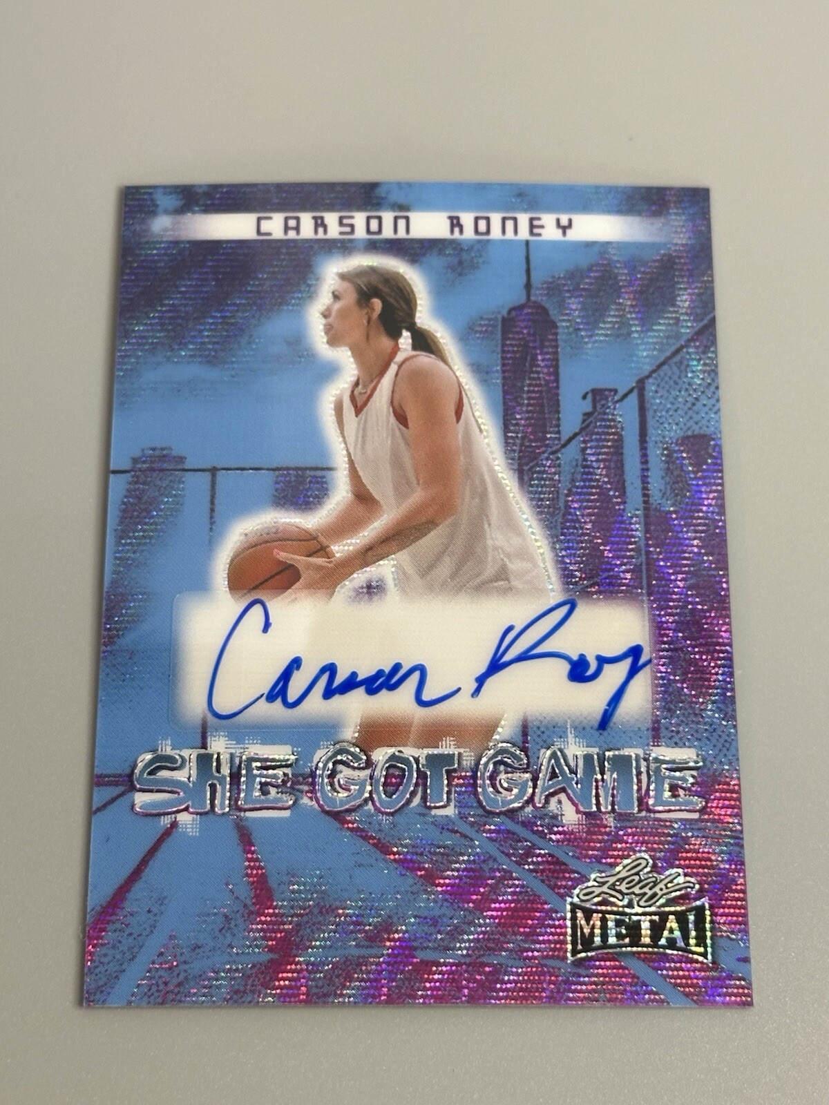 Carson Roney 2024 Leaf Women of Sport 1/1 Blue She Got Game Auto SGG ...