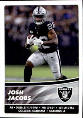 2022 Panini NFL Stickers #273 Josh Jacobs Las Vegas Raiders | eBay