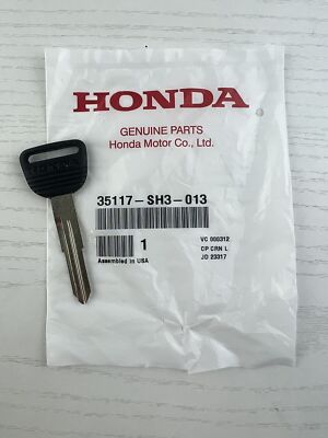Genuine Master Blank Ignition Key for Honda Civic Crx Del Sol 35117-SH3 ...