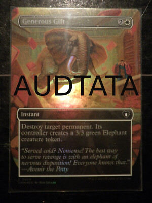 mtg magic generous gift FOIL extended borderless ENGLISH cadeau ...