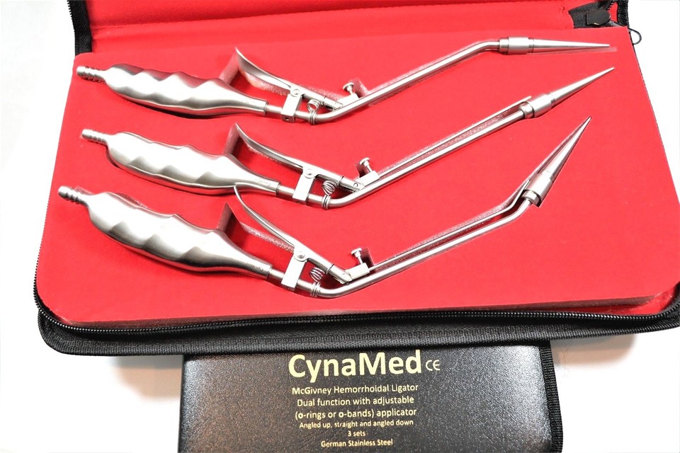 SET OF 3 Hemorrhoid Suction Ligator Rectal Surgical Instrument STR ...