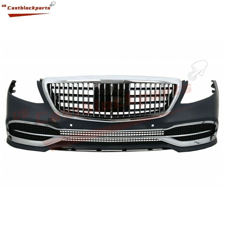 2018+ New Facelift Front Bumper For Mercedes W222 S-Class Maybach Style ...