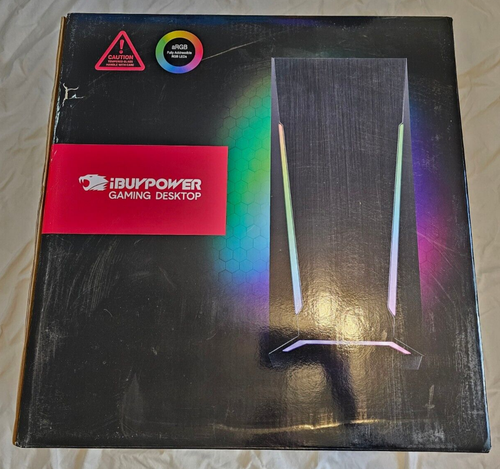 iBuyPower Gaming Desktop Black Mid Tower ATX PC Case aRGB - New | eBay