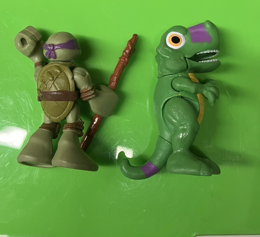TMNT half shell heroes blast to the past Donnie & T-Rex imaginext dinos ...