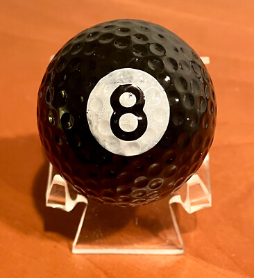 Black Magic 8 Eight Ball Billiards Unique Collectible Logo Golf Ball | eBay