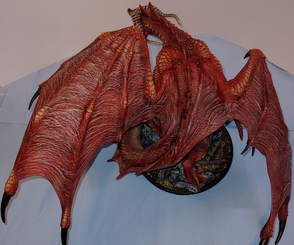 Red Dragon miniature - 3d Printed miniatures- dungeons and dragons | eBay