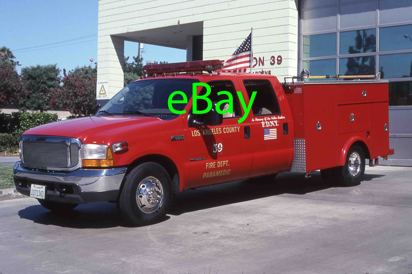 Fire Engine Photo Los Angeles Classic Ford Phenix Squad Truck Apparatus ...