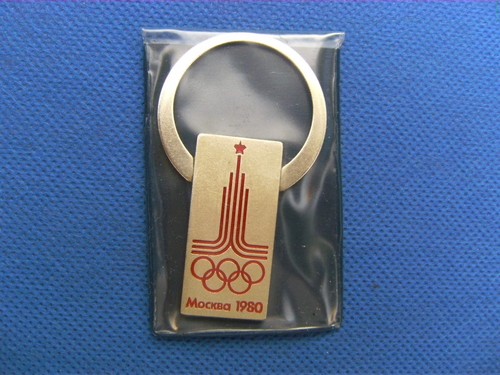 Moscow Olympics 1980 logo Vintage keychain keyring Russian Soviet Rare ...