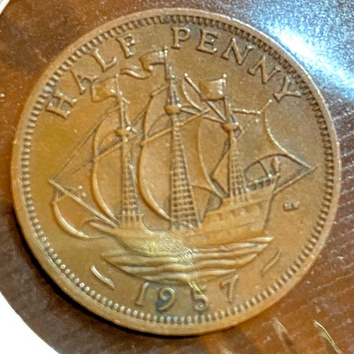 1957 Great Britain Half Penny - F/VF - Combined Shipping p1-03 | eBay