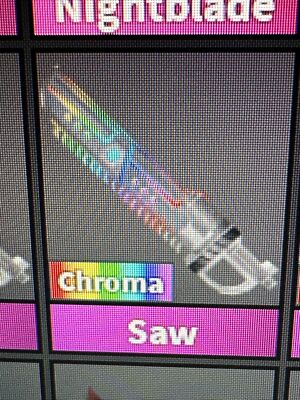 Roblox Murder Mystery 2 MM2 Chroma Saw *FAST DELIVERY* | eBay