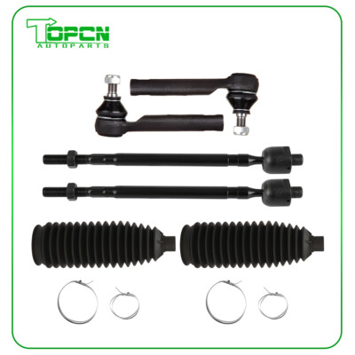 6pcs Front Inner & Outer Tie Rod End Bellow Boots For 2009-2013 Subaru ...