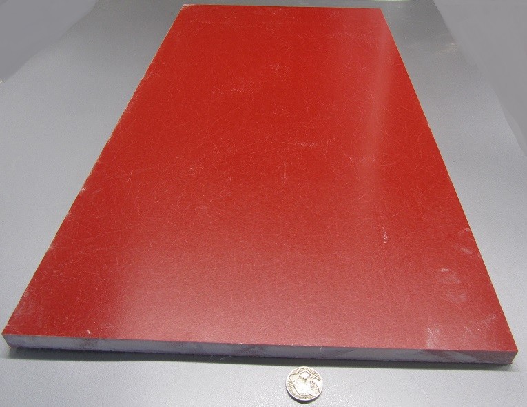 GPO3 Electrical Red Fiberglass Sheet 1/2" Thick x 12.0" Wide x 24.0 ...