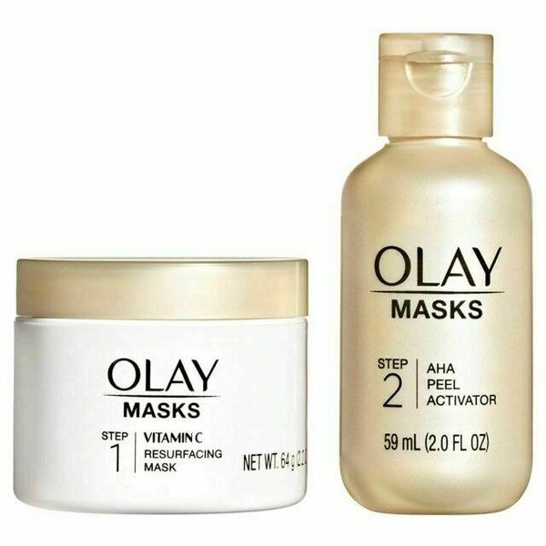 Olay Vitamin C Mask and AHA Resurfacing Peel 2-Step Treatment for sale ...