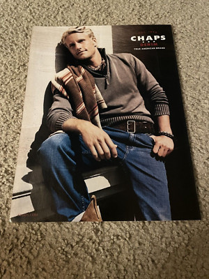 Vintage 2006 CHAPS DENIM JEANS MEN'S CLOTHING PRINT AD | eBay