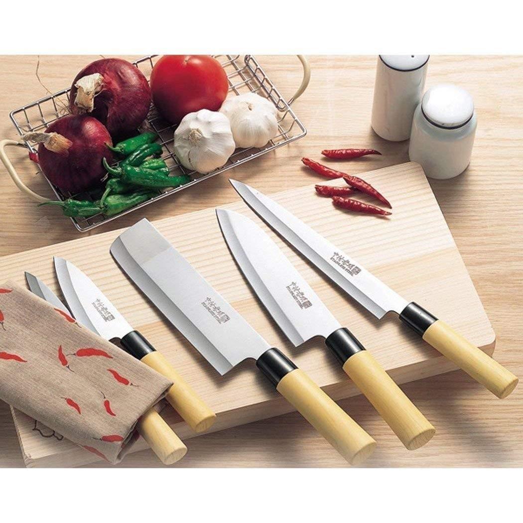 Japanese kitchen knife Set of 5 wooden box case Mr. koumei Nakamura | eBay