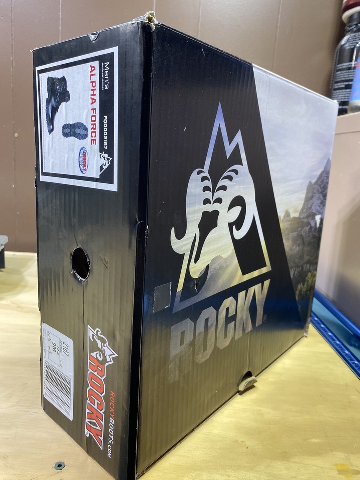 Rocky SIZE 9M USA Alpha Force Waterproof Public Service Boot | eBay