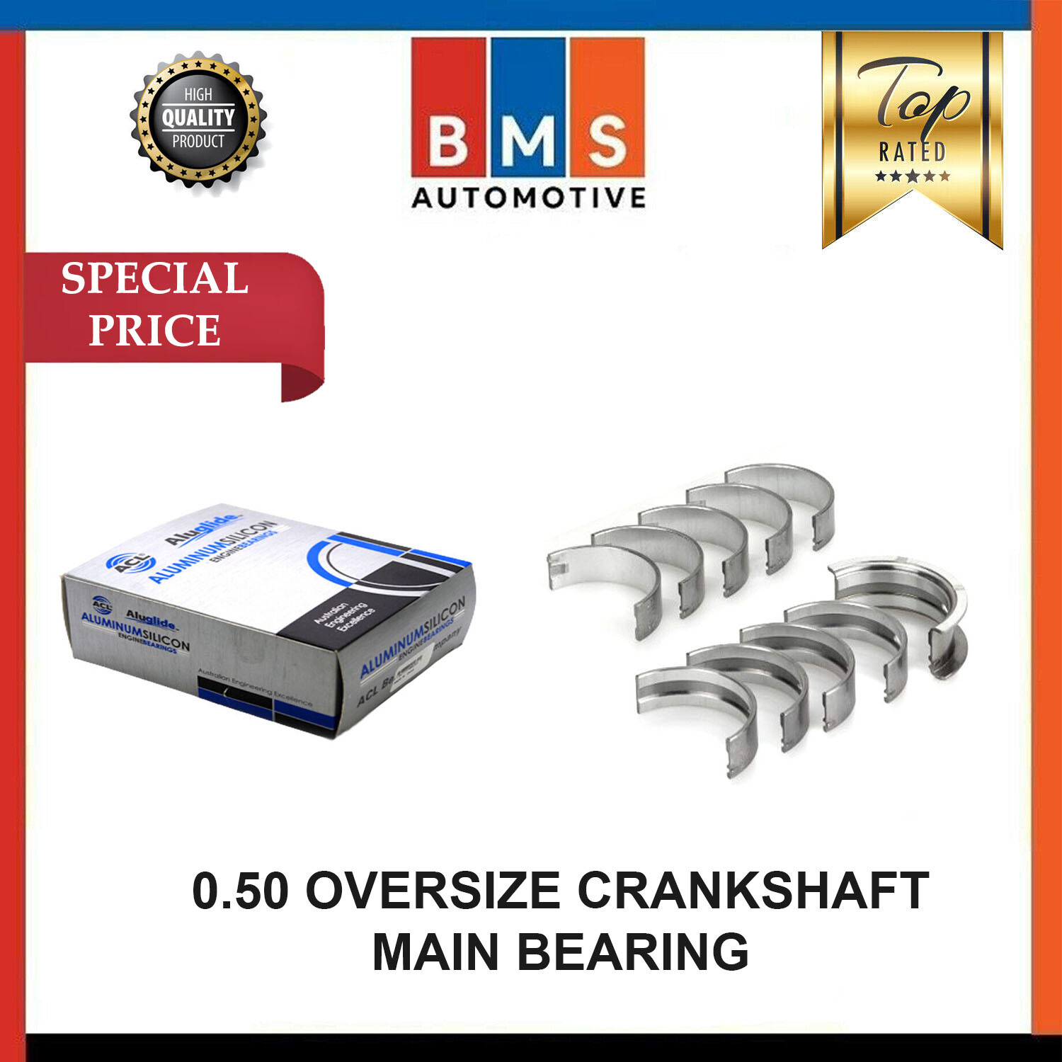 BMW 4 CONVERTIBLE (F33,F83) N20B20 2.0 PETROL MAIN BEARING 0.50 ACL ...