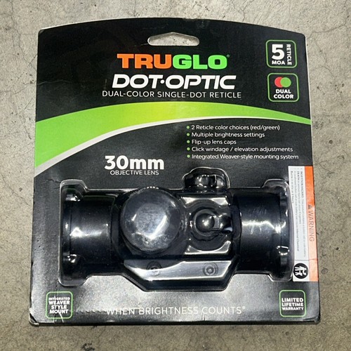TRUGLO TG-TG8030DBW Dot Optic Dual-Color Single-Dot Reticle - Black for ...