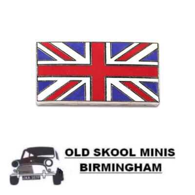 CLASSIC MINI UNION JACK ENAMEL SELF ADHESIVE BADGE AUSTIN MORRIS A ...