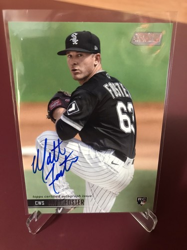 Matt Foster 2021 Topps Stadium Club RC Base Auto #SCBA-MF White Sox ...