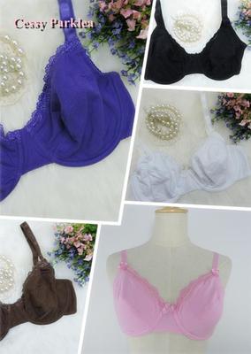 Germany "Bpc" Cotton Non-Padded Wired Full Coverage Bras Pink Purple ...