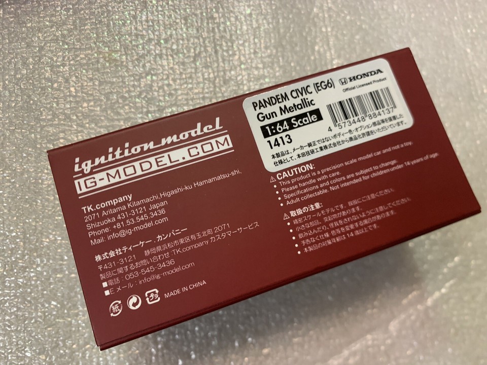 Ignition Model Tarmac Works Honda Civic EG6 Pandem 1/64 IG1413 IG 1413 ...