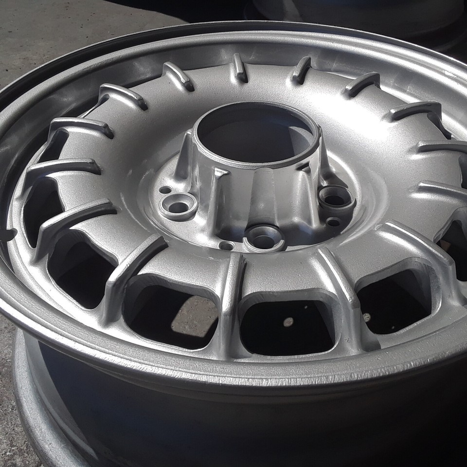 Set 4 Powdercoated Mercedes 14 x 6" Bundt Rims Wheels W123 W126 W116 ...
