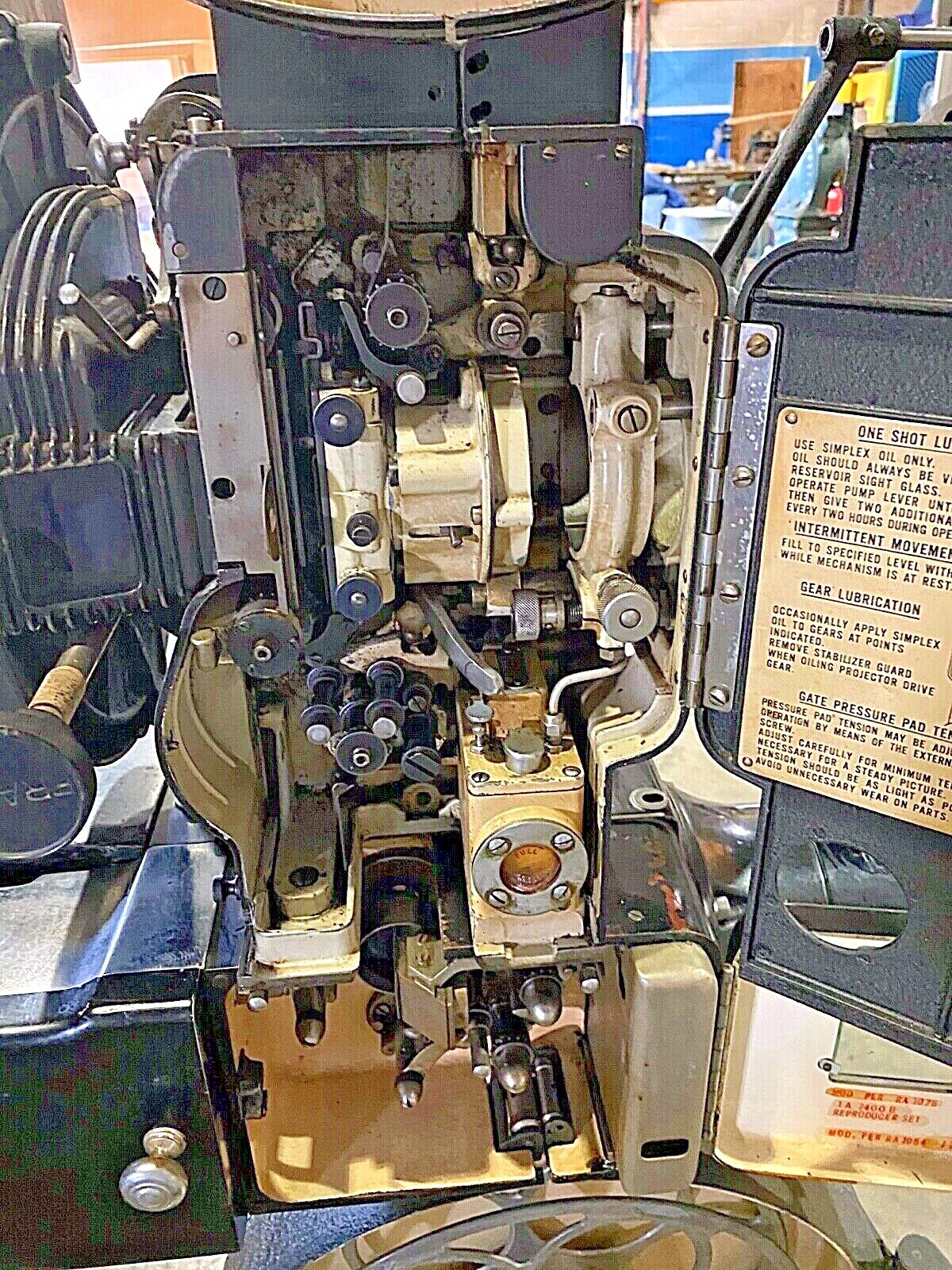 35mm Simplex E-7 Front Shutter & Western Electric Sound Head Art Deco ...