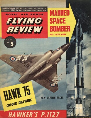 Vintage February 1961 Flying Review Vol. XVI Magazine Cover Photo #3014 ...