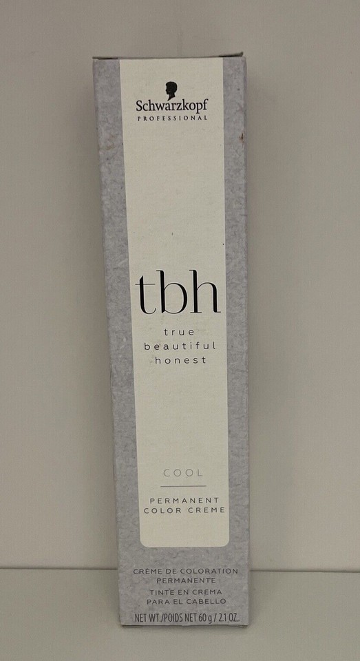 Schwarzkopf TBH Cool True Beautiful Hones Permanent Color Creme 2.1oz U ...