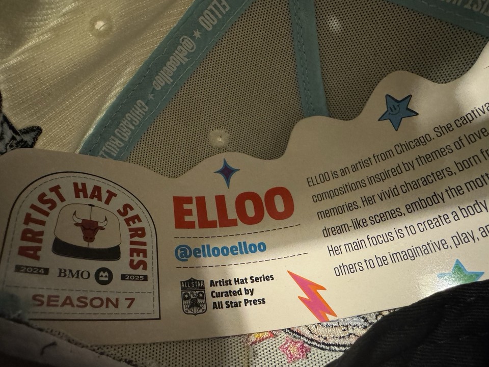 New Chicago Bulls Artist Series Elloo Corduroy Snapback Hat SGA 1/10/25 ...