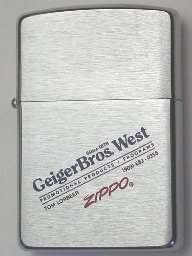Complementary Salesman Sample Geiger Bros West 1996 Zippo MIB | eBay