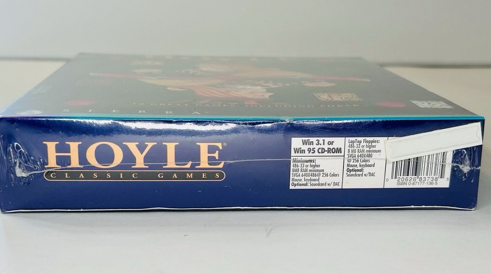 NIB Hoyle Classic Card Games PC Big Box (1995 Windows CD-ROM Sierra ...