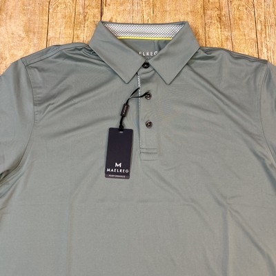 Maelreg Performance Polo Golf Shirt Medium New NWT | eBay