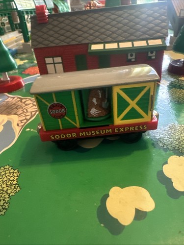 SODOR Rare Museum Express BOXCAR ! THOMAS FRIENDS TRAIN Take Along N ...