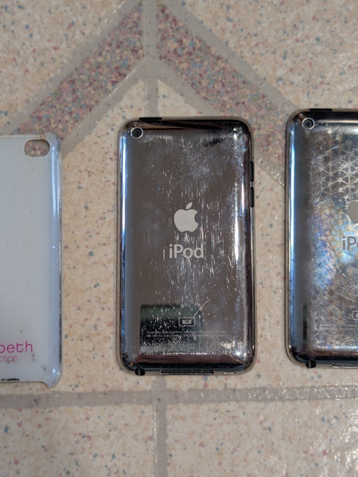 Bundle of Two Apple iPod touch 4th Generation (8 GB) with cables, ear ...