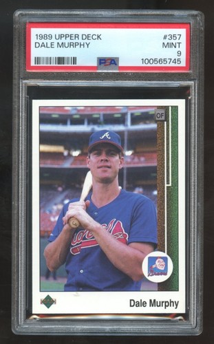 1989 Upper Deck #357 Dale Murphy Braves PSA 9 MINT 5745 | eBay