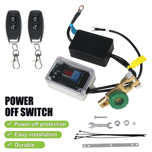 DC 12V Car Wireless Remote Control Battery Switch Terminal Master Kill ...