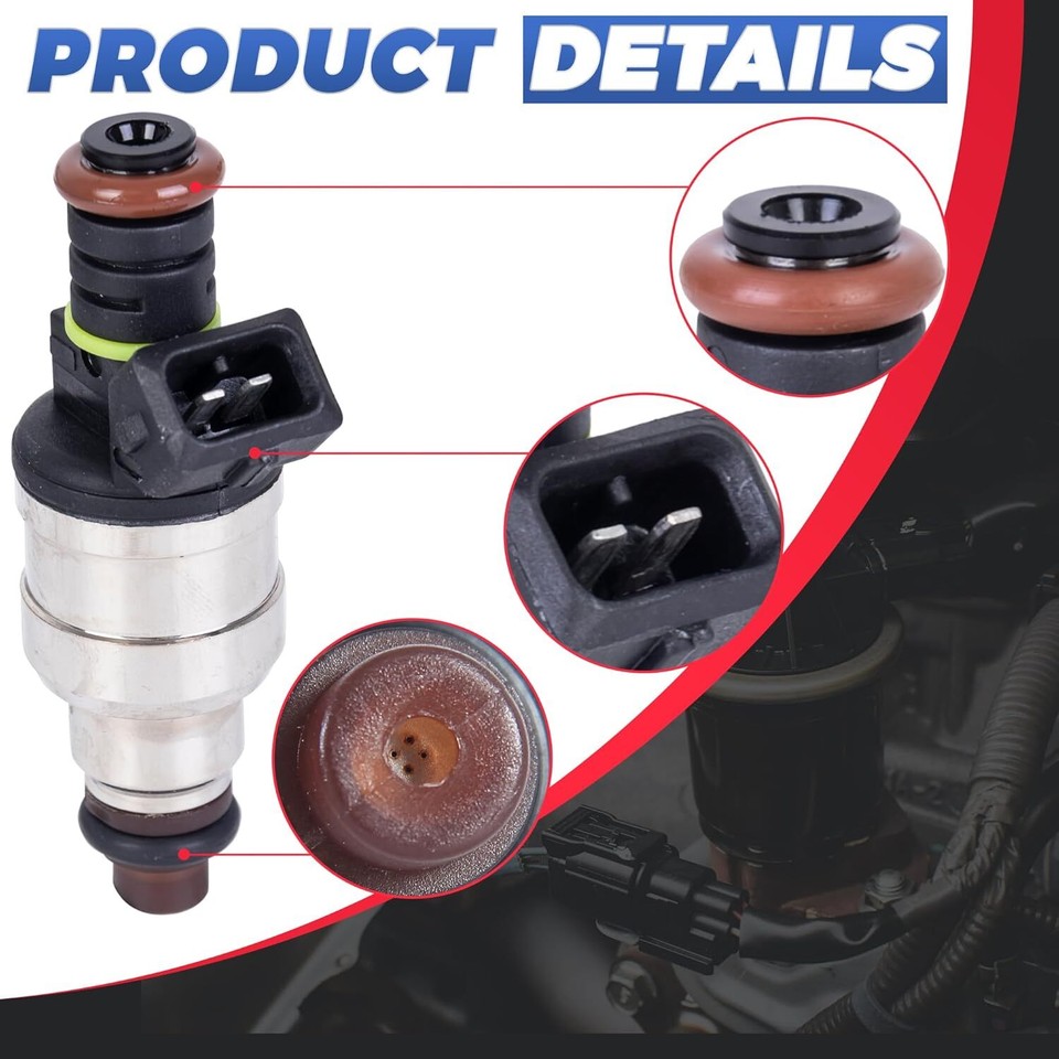 8PCS 42LB Fuel Injectors For GM LT1 LS1 LS6 Mustang SOHC DOHC V8 440cc ...